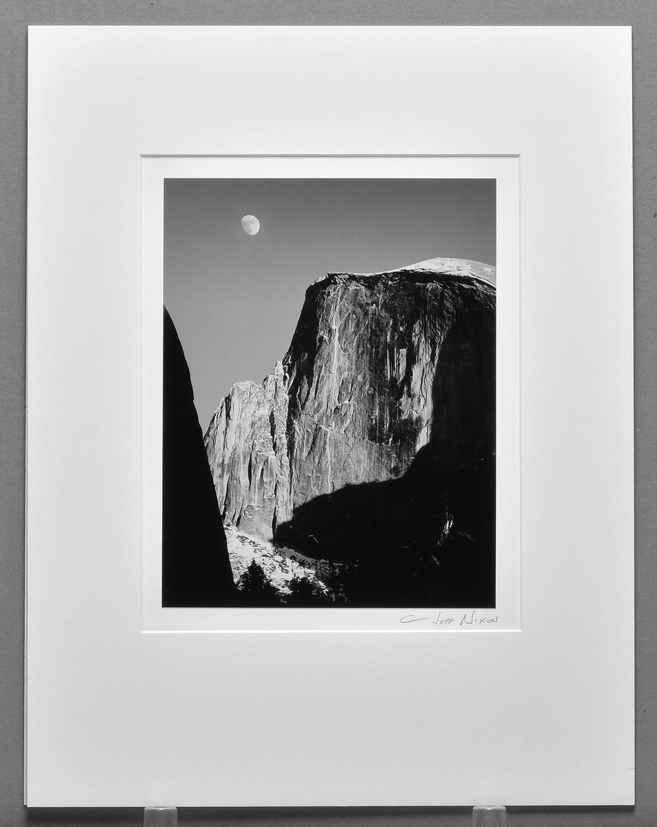 Moon and Half Dome, Yosemite, Ca, 1998 8"x10" Photograph – Russell ...