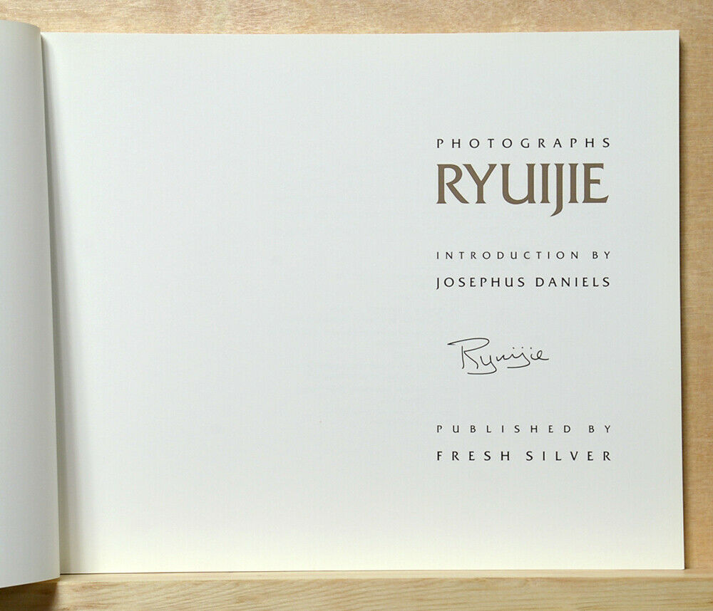 Ryuijie - Photographs Ryuijie, First Edition, 1991 - Signed – Russell ...